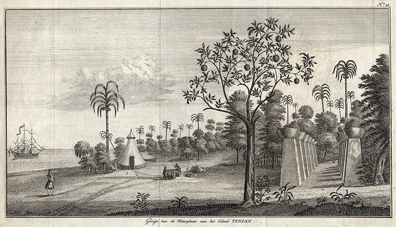 280 years ago on August 22 1742 Lord George Anson visited Tinian