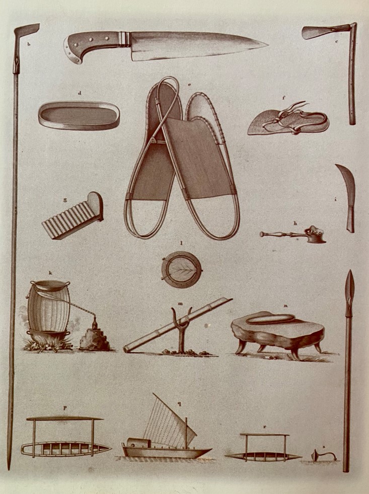 a drawing from the 1819 freycinet expedition to the Marinas